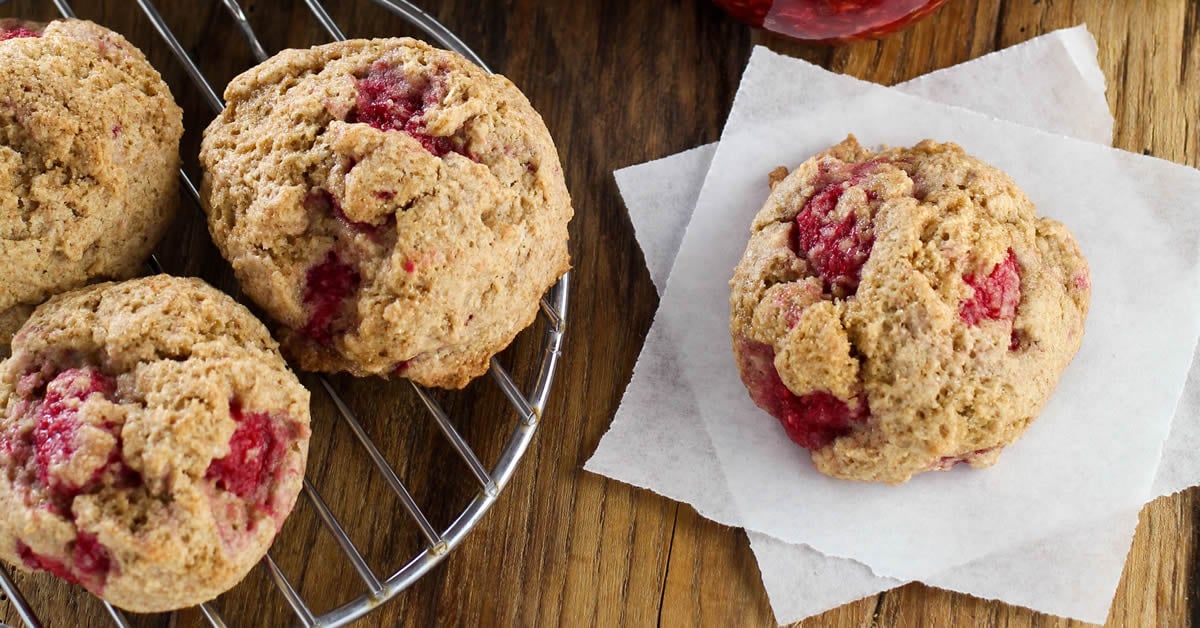 Vegan Raspberry Spelt Scones - Eating Rules